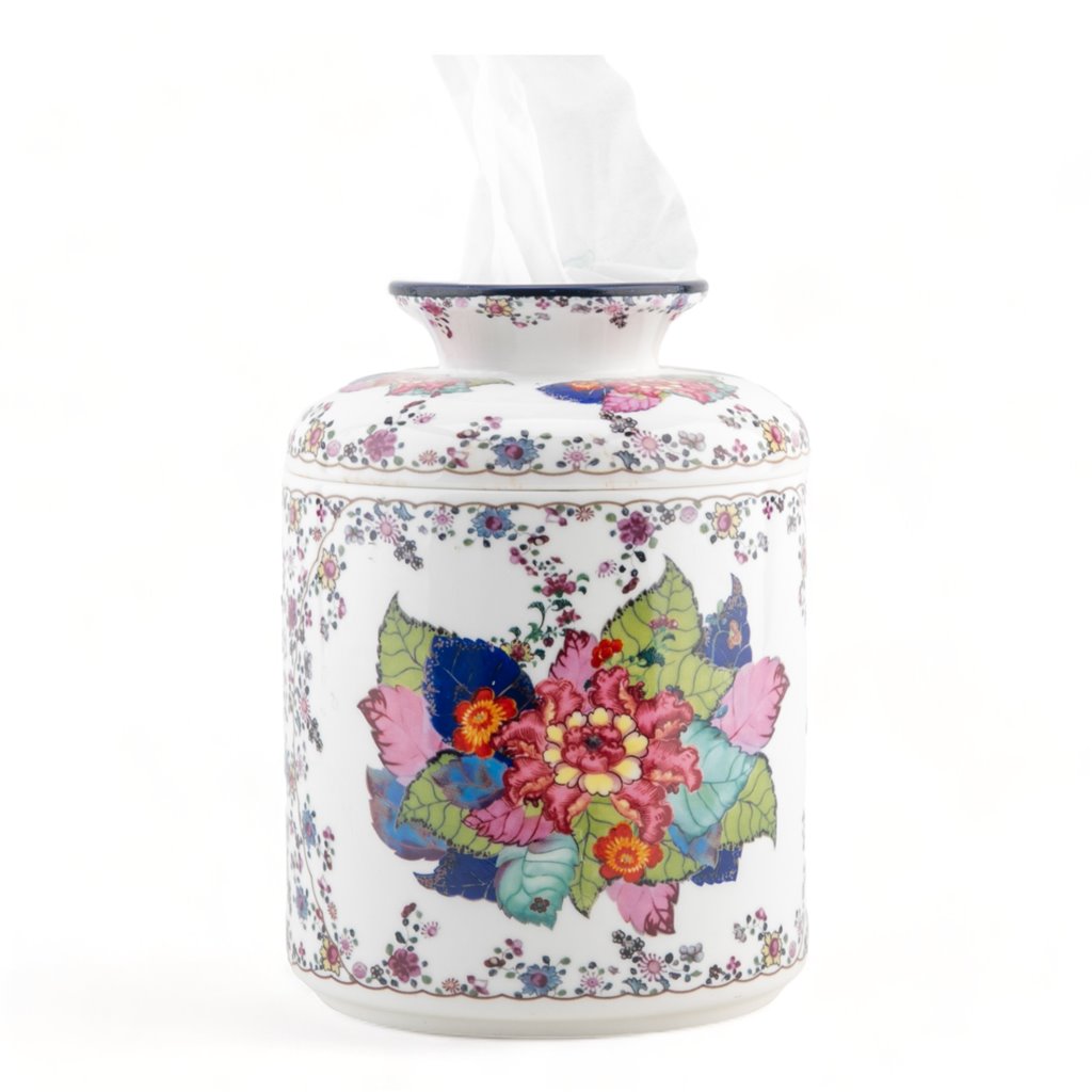 Porcelain Round Tissue Box – The Purple Finch Home Collection